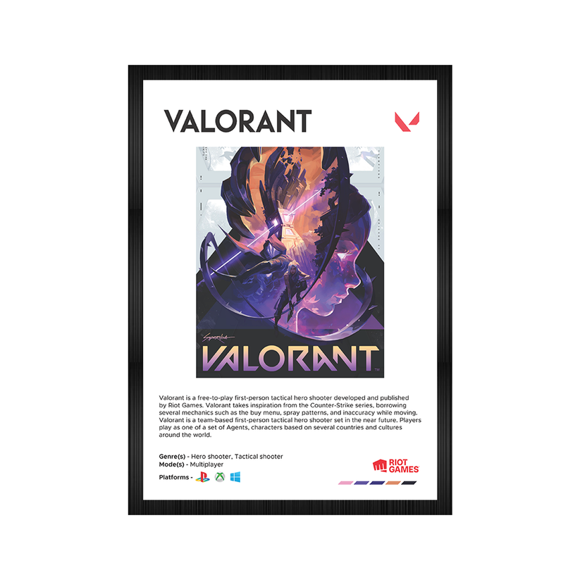 Valorant Wall Poster Framed – Stickerly