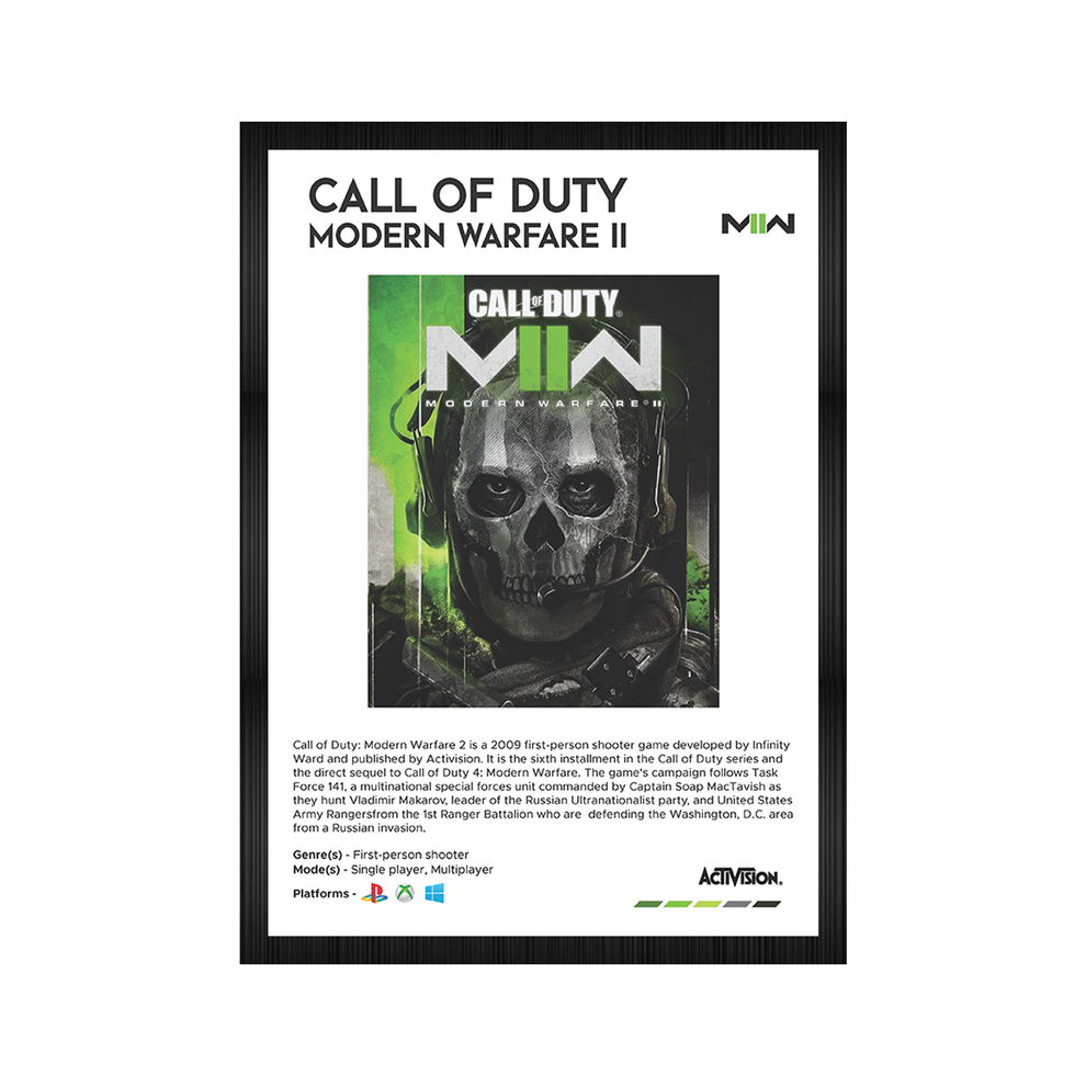 Call Of Duty A4 Wall Poster – Stickerly