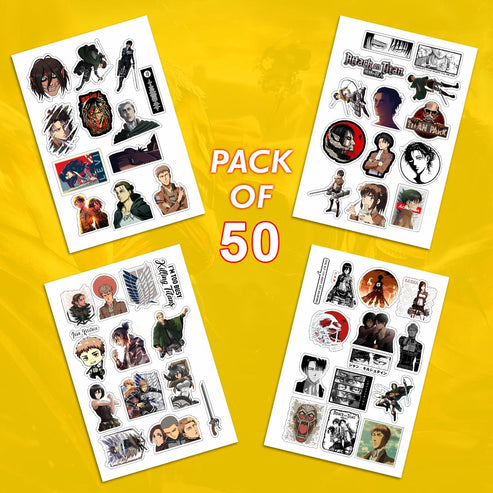 Attack On Titan Stickers Pack Of 50 – Stickerly