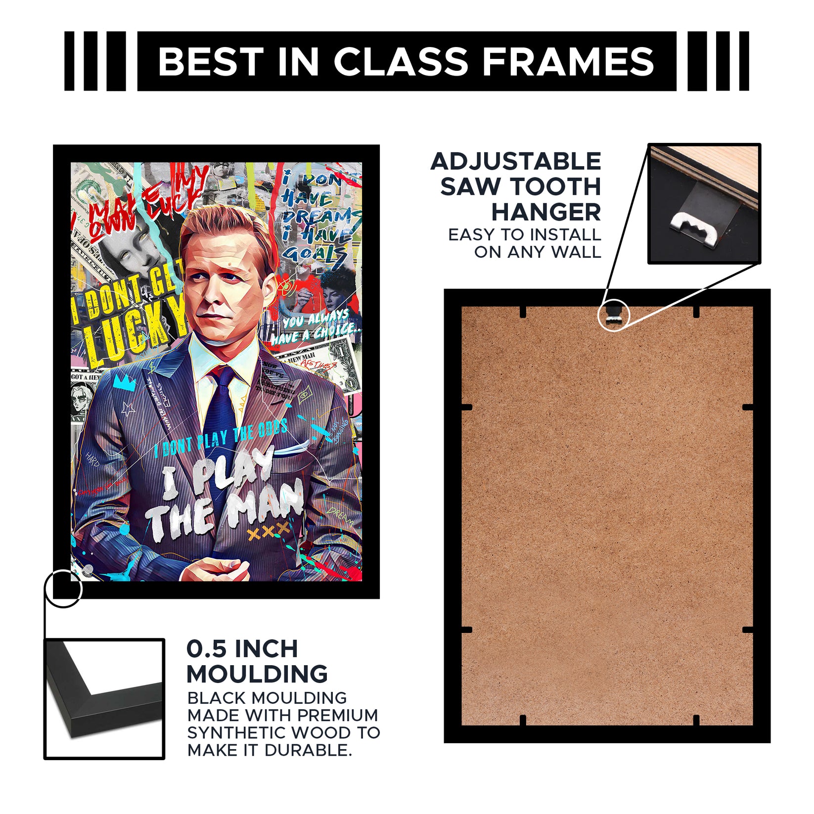 Harvey Specter Wall Poster Framed – Stickerly