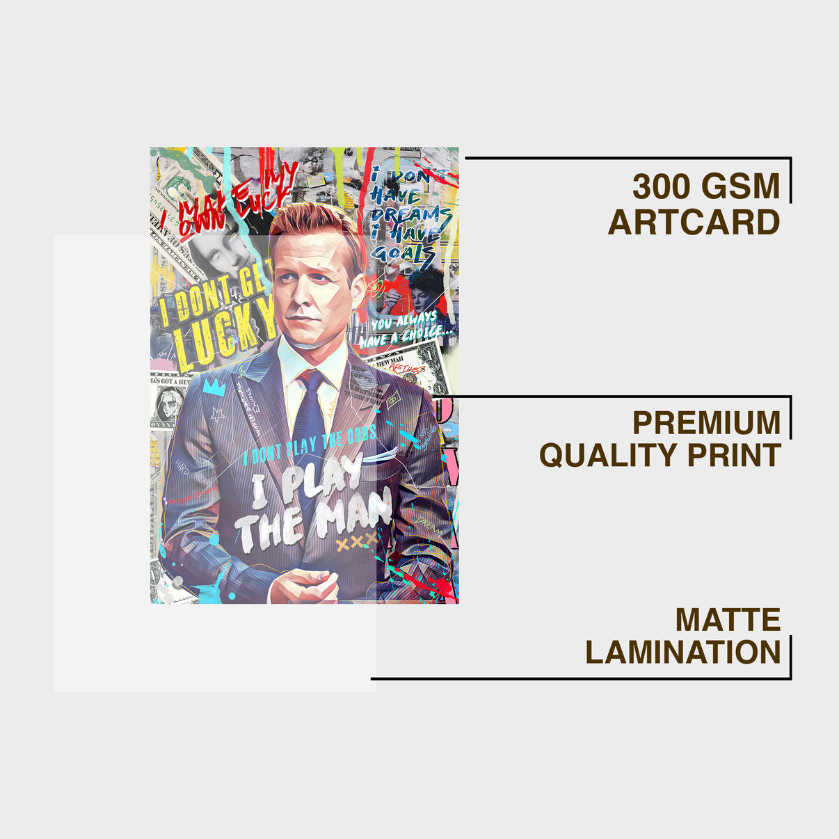 Harvey Specter Wall Poster Framed – Stickerly