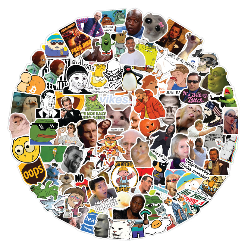 Funny Meme Vinyl Sticker Pack of 230 – Stickerly