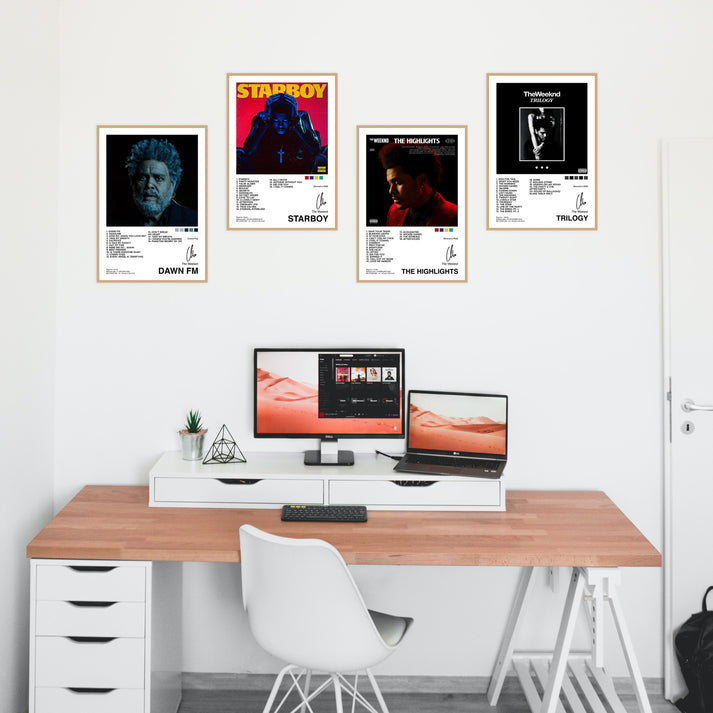 Weeknd Album Cover Wall Posters Pack of 6 A4 size – Stickerly