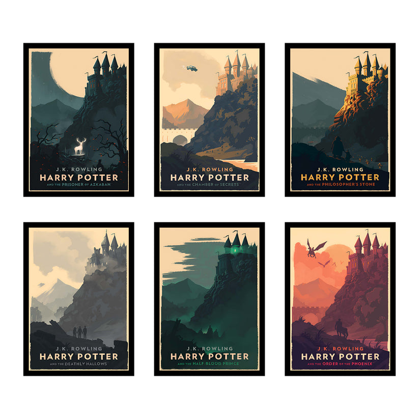 Harry Potter Wall Posters Pack of 6 A4 size – Stickerly