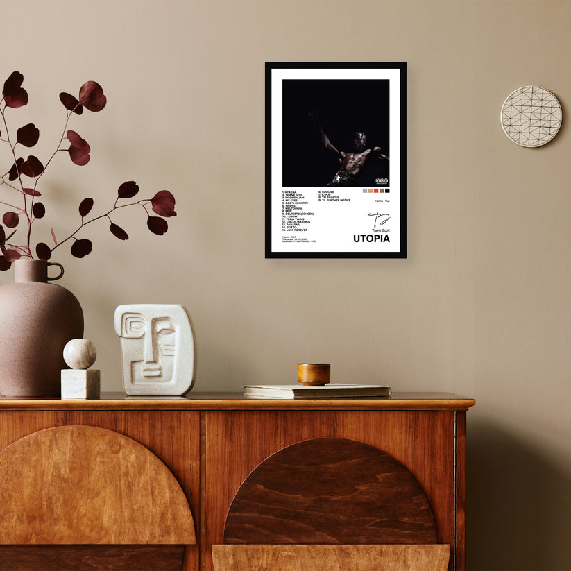 Travis Scott Utopia Album Cover A4 Wall Poster – Stickerly