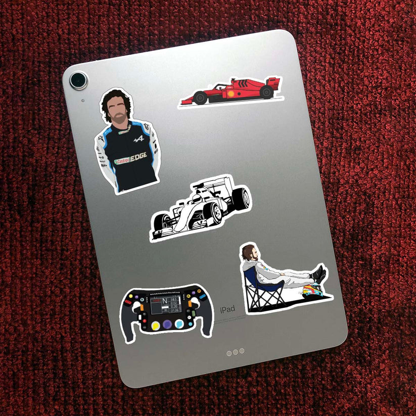 Formula One F1 Laptop Vinyl Sticker Pack of 60 – Stickerly